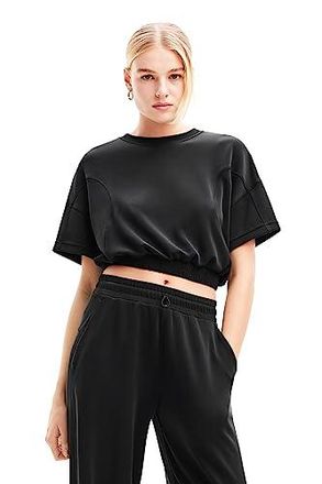 Desigual TS_Pinko T-Shirt, Noir, Taille S Femme