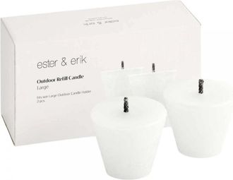 Ester & Erik [W1025] Refill 2 pcs., Outdoor Candle Holder Large [Set]