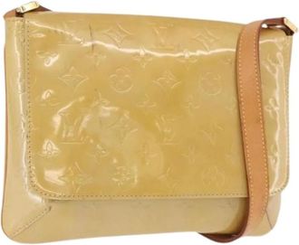 Louis Vuitton Sac bandouli&egrave;re en cuir verni Pre-owned - Femme - Pre-owned - Beige - Taille: ONE Size