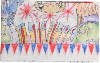 Faliero Sarti Femme, Accessoires, Multicolore, Taille: ONE Size Backgammon Scarf