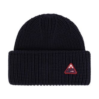 Dsquared2 Wollm&uuml;tze mit aufgen&auml;htem Logo - - Accessories - Herren - Blau - ONE SIZE