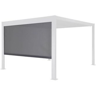 Sweeek Sweeek - Store lat&eacute;ral 3m pour pergola bioclimatique - Aluminium - Toile textil&egrave;ne r&eacute;sistante aux UV - Protection contre intemp&eacute;ries et regards