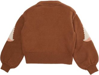 Chlo&eacute; Intarsia Knit Sweater - Brown