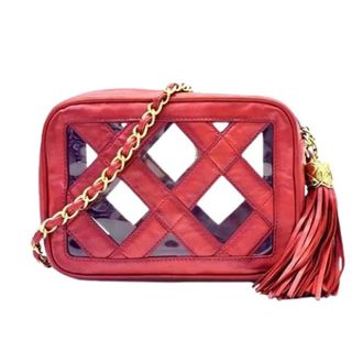 Chanel Sac bandouli&egrave;re vintage doccasion - Femme - Pre-owned - Rouge - Taille: ONE Size