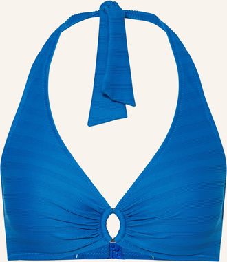 Lidea Lidea Neckholder-Bikini-Top Linear Code blau