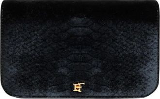 Elisabetta Franchi Sac Bandouli&egrave;re en Velours - Femme - Sacs - Noir - Taille: ONE Size