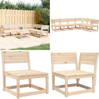 vidaXL 6-tlg. Garten-Sofagarnitur Massivholz Kiefer - Gartensofas - Gartenm&ouml;beln - Kiefernholzm&ouml;bel - Rattan M&ouml;bel - Lounge Set - Home & Living