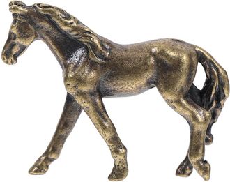 Aboofan Mikrolandschaft Kupfer Pferdefigur Metall Pferde Statue Tischplatte Pferde Buchregal Büro Tischdekoration Kupferhandwerk Pferdefigur aus Kupfer Pferde