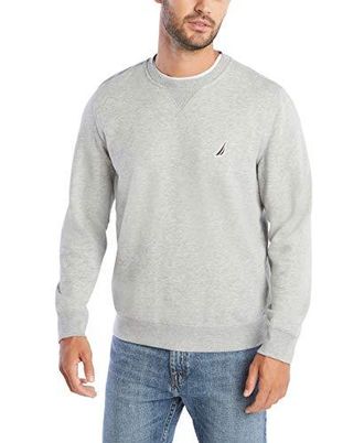 Nautica Mens Basic Crew Neck Fleece Sweatshirt