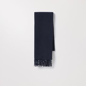 Asket The Cashmere Wool Scarf Dark Navy