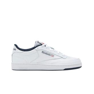 Reebok Club C 85-Shoes, Chaussures de Fitness Mixte, Blanc Intense White Navy 0, 40.5 EU