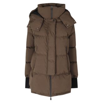 Herno Doudoune &agrave; capuche 2 couches - Femme - Vestes - Brun - Taille: 42 FR