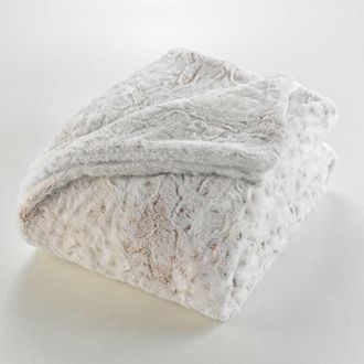 Douceur d'Int&eacute;rieur Douceur DInt&eacute;rieur - Plaid imitation fourrure et sherpa 240 x 220 cm - 100% polyester - Certifi&eacute; Oeko-TEX - Texture ultra douce pour cocooning