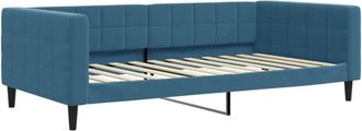 vidaXL Tagesbett Blau 100x200 cm Samt Vidaxl