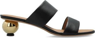 Ferragamo Femme, Chaussures, Noir, Taille: 38 EU Mules &agrave; talons Ermione