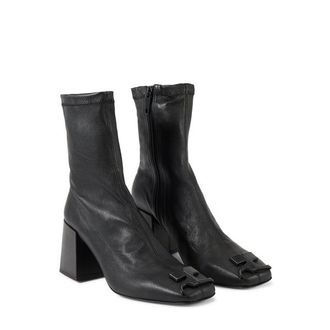 Courr&egrave;ges Bottines R&eacute;&eacute;dition en cuir