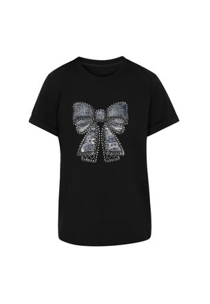 Faina T-Shirt Frauen Schwarz