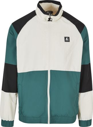 Starter Black Label Herren Starter Color Block Retro Jacket palewhite/darkfreshgreen/Black, L
