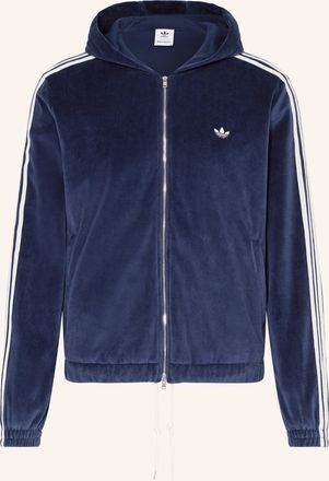 adidas Nickijacke Velour Originals blau