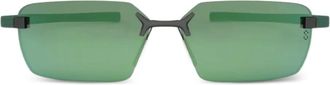 Tag Heuer lunettes de soleil rectangulaires Flex &agrave; design sans monture - Vert