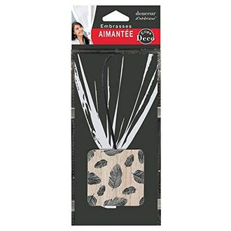 Douceur d'Intérieur Florena Magnetverschluss, MDF, Schwarz, L 43 x 6 x 6 cm