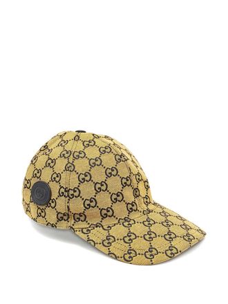Gucci casquette &agrave; motif GG - Jaune