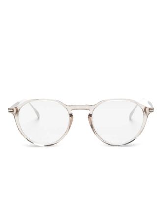 Eyewear by David Beckham Brille mit rundem Gestell - Weiß