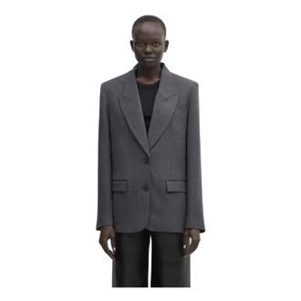Anine Bing Ross Blazer - - Jackets - Damen - Grau - M