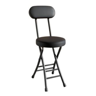 Generic Tragbarer klappbarer Barhocker mit gepolstertem Sitz Bequemer, klappbarer Stuhl für Küche, Bartheke, Camping, Büro und Outdoor-Veranstaltungen, leicht