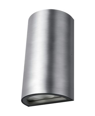 Osram LED Au&szlig;enwandleuchte, 3000K, UpDown-Wandleuchte, 1050lm, 12W, Aluminium, IP44, IK03, breitstrahlend, mit Montagezubeh&ouml;r