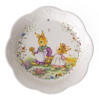 Villeroy & Boch Spring Fantasy, Schale gro&szlig;, Blumenwiese, 30,5x30,5x5cm, Premium Porzellan, Bunt