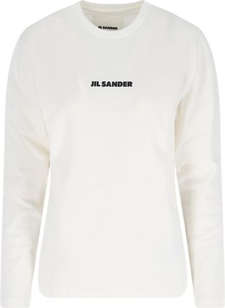 Jil Sander Pull Col Rond - Blanc