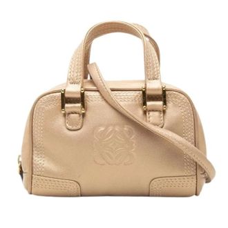 Loewe Pre-owned Mini Satchel - Femme - Pre-owned - Beige - Taille: ONE Size