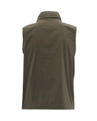 K-Way Mens Gilet Valen Stretch Green Lichen Main Fabric: Nylon Jacket