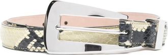 Khaite Lucca Embossed Python Belt