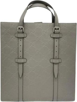 Gucci unisex, Pre-owned, Gris, Taille: ONE Size Sac cabas vintage Pre-owned