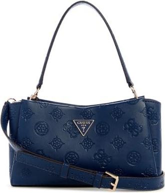 Guess sac à épaule bandoulière Tisha Crossbody Bag Midnight Logo bleu marine