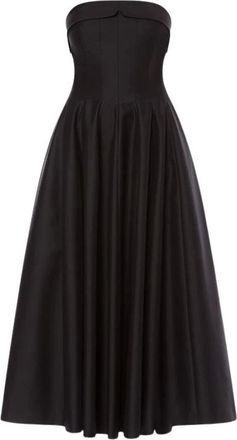 Alberta Ferretti Femme, Robes, Noir, Taille: 36 FR Robe en laine et soie