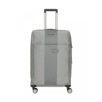 Piquadro Erweiterbare Nylon und PVC Trolley Tasche - - Suitcases - Damen - Grau - ONE SIZE