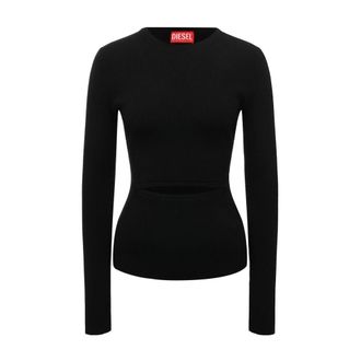 Diesel Rundhals-Strickware - - Knitwear - Damen - Schwarzk - M
