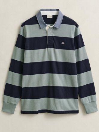 GANT Rugbyshirt mit gesticktem Flag-Logo auf der Brust in