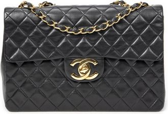 Chanel Crossbody Bags - Maxi Jumbo XL Flap - Gr. unisize - in Schwarz - f&uuml;r Damen