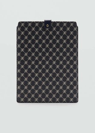 Mango Housse ordinateur portable imprim&eacute; logo bleu marine - Femme - Taille unique - MANGO