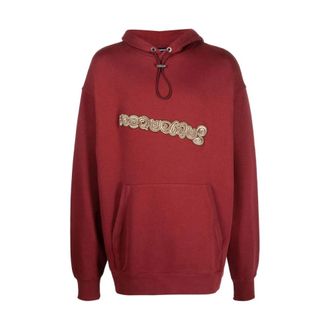 Jacquemus Homme, Sweatshirts et sweats &agrave; capuche, Rouge, Taille: L Le Sweat &agrave; capuche Spirale