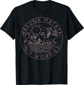 Disney The Lion King Hakuna Matata No Worries Outline Logo T-Shirt