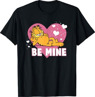 Garfield Valentines Day Be Mine Chill Pose Portrait T-Shirt