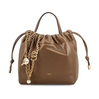 Chlo&eacute; Icons Mini Drawstring Shoulder Bag - - Bags - Damen - Braun - ONE SIZE