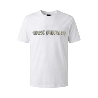Moose Knuckles Connor Logo T-Shirt - - Tops - Herren - Wei&szlig; - M