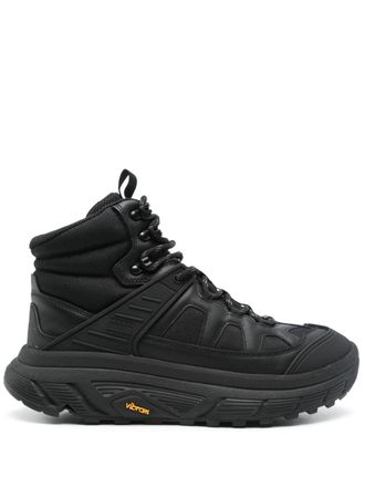 Tommy Jeans bottines &agrave; logo en caoutchouc - Noir