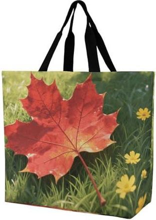 Generic Jolies Feuilles Sac Fourre-Tout L&eacute;ger Sacs Grand Sac Cabas Pour Universit&eacute; Gym Quotidienne